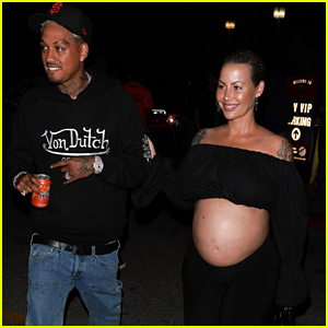 Pregnant Amber Rose Shows Off Her Baby Bump at a Concert With Boyfriend ...