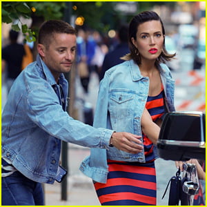 Mandy Moore Matches with Her BFF in Denim Jackets | Chase Weideman ...