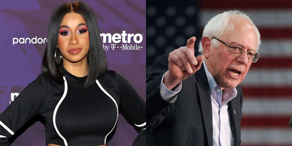 Cardi B Sits Down With Presidential Hopeful Bernie Sanders to Discuss ...