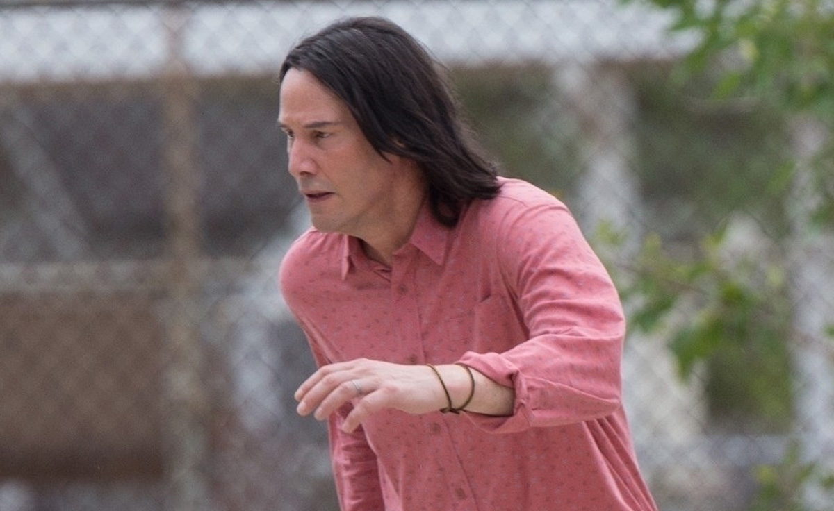 Keanu Reeves Films ‘Bill & Ted’ Scene with Alex Winter | alex winter ...