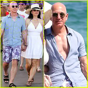 Jeff Bezos Gives Peek at Muscular Chest While on Vacation with ...