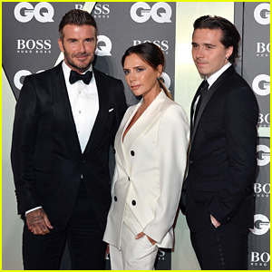 David, Victoria & Brooklyn Beckham Attend the GQ Men of the Year Awards ...
