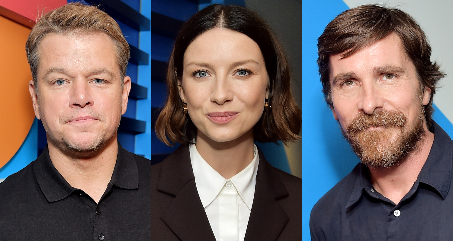 Matt Damon, Caitriona Balfe, & Christian Bale Promote ‘Ford v Ferrari ...