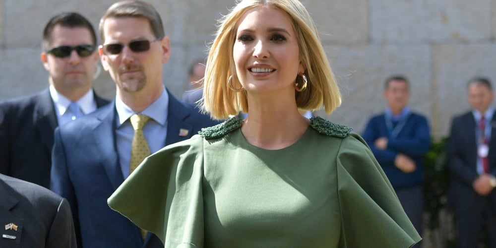 Ivanka Trump’s Green Dress Goes Viral Due to a Gust of Wind | Ivanka ...