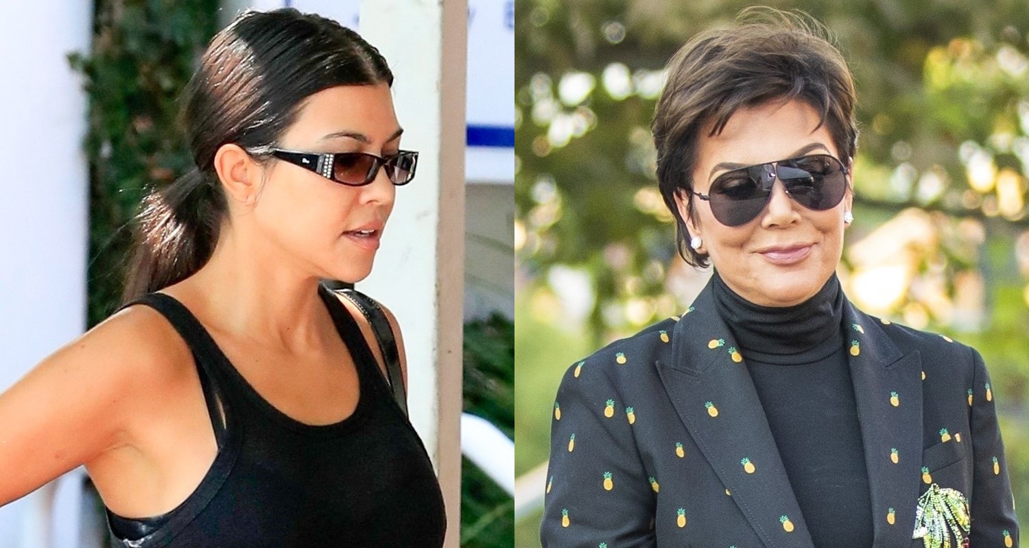 Kourtney Kardashian & Kris Jenner Sport Chic Looks for Afternoon ...