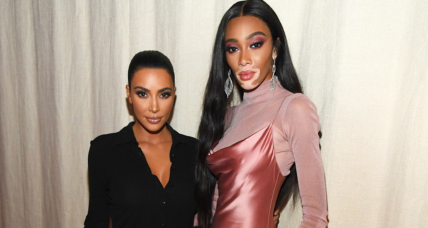 Kim Kardashian & Winnie Harlow Celebrate Their KKW x Winnie Collection ...