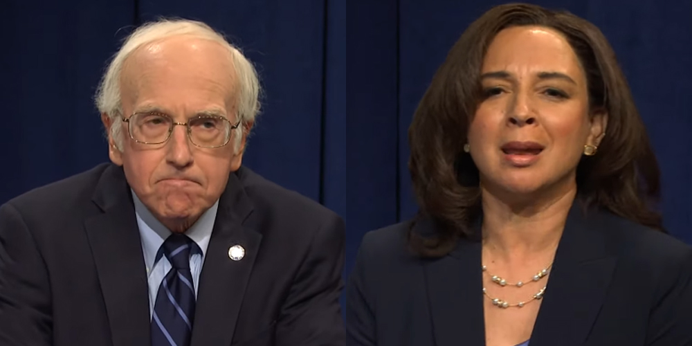 Larry David & Maya Rudolph Return to ‘SNL’ for DNC Town Hall Skit ...