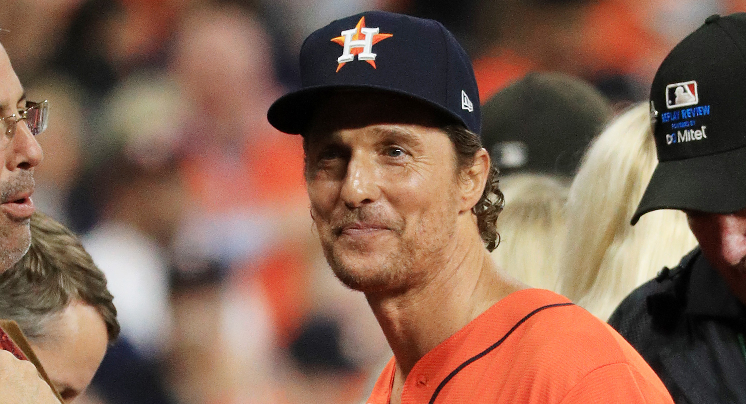 Matthew McConaughey Cheers On Houston Astros at World Series 2019 ...