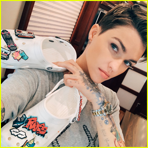 Ruby Rose Debuts Her New Personally Designed Crocs! | Ruby Rose | Just ...