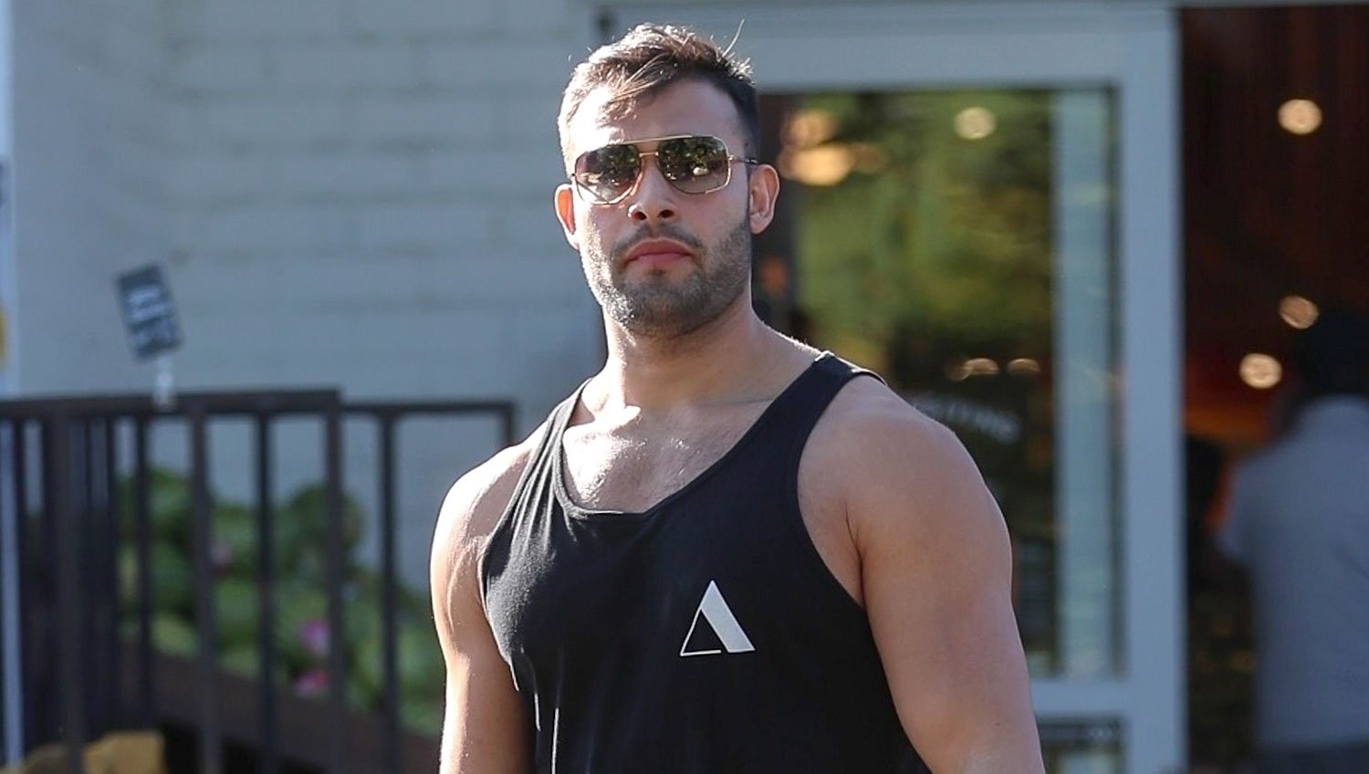 Sam Asghari Shows Off His Muscles While Out with Sister Fay | Sam ...