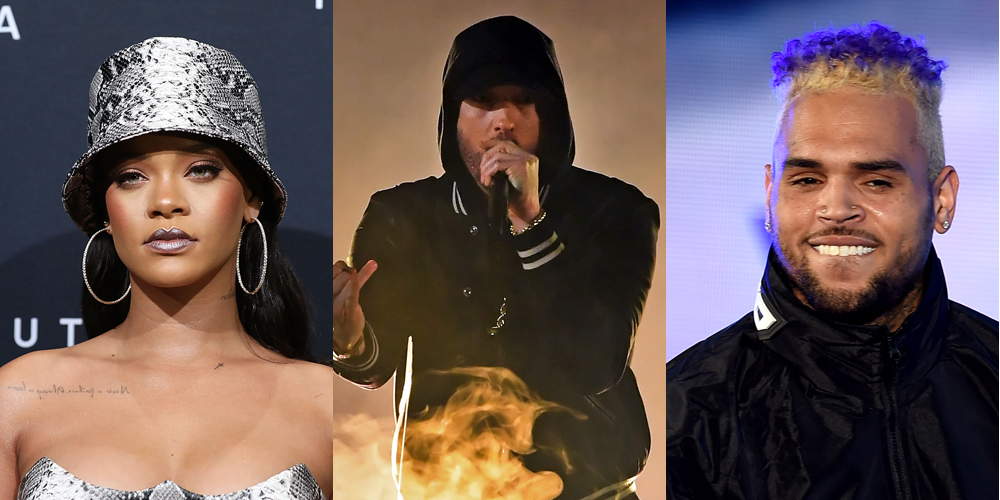 Eminem Sides With Chris Brown Regarding Rihanna Assault in Alleged ...