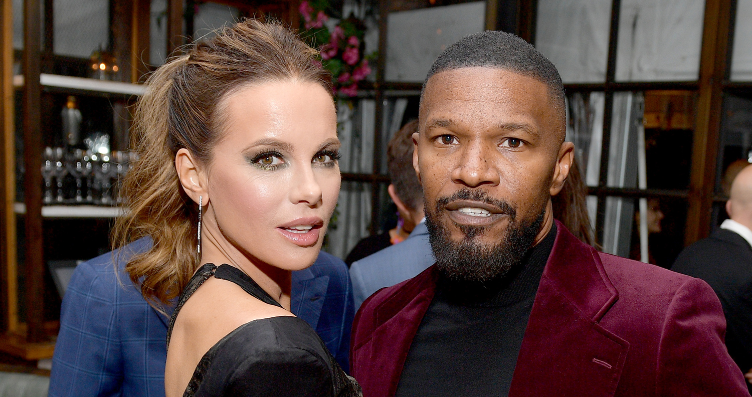 Kate Beckinsale Hangs Out with Jamie Foxx at HFPA’s Pre-Golden Globes ...