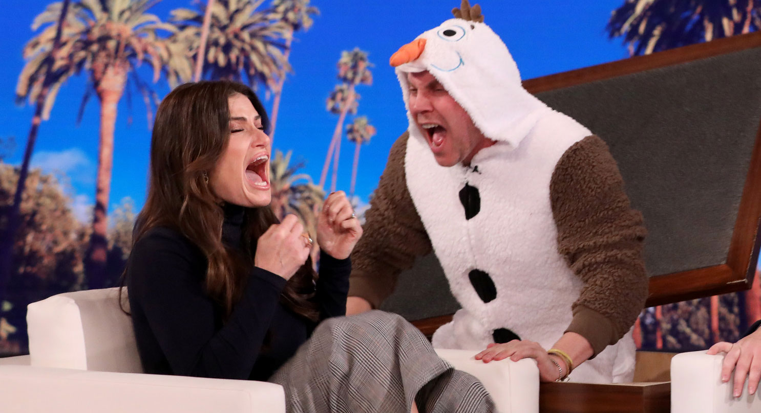 Idina Menzel Gets Scared By a Human Olaf on ‘Ellen’ (Video) | Ellen ...