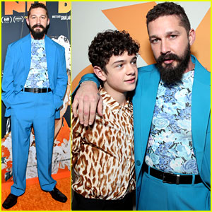Shia LaBeouf Wears an Over-Sized Blue Suit at ‘Honey Boy’ Premiere with Noah Jupe | Alma Har'el ...