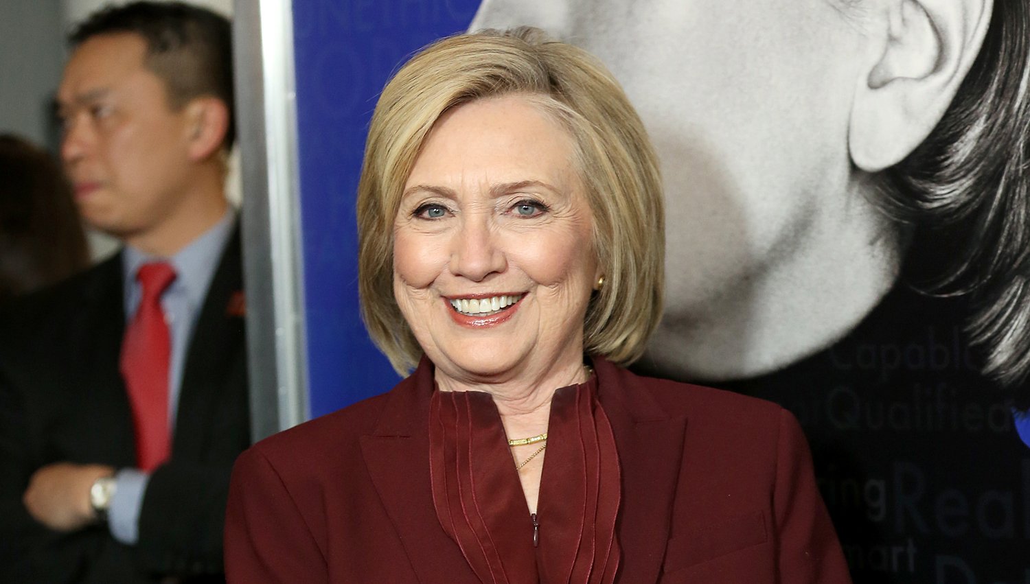 Hillary Clinton Rocks Red Suit at Hulu’s ‘Hillary’ Premiere in NYC ...