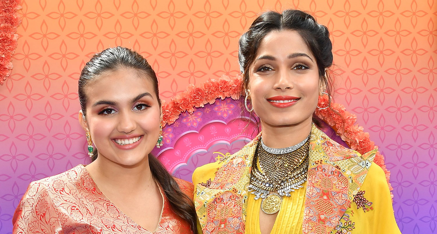 Freida Pinto & Leela Ladnier Go Bright & Colorful for ‘Mira, Royal ...