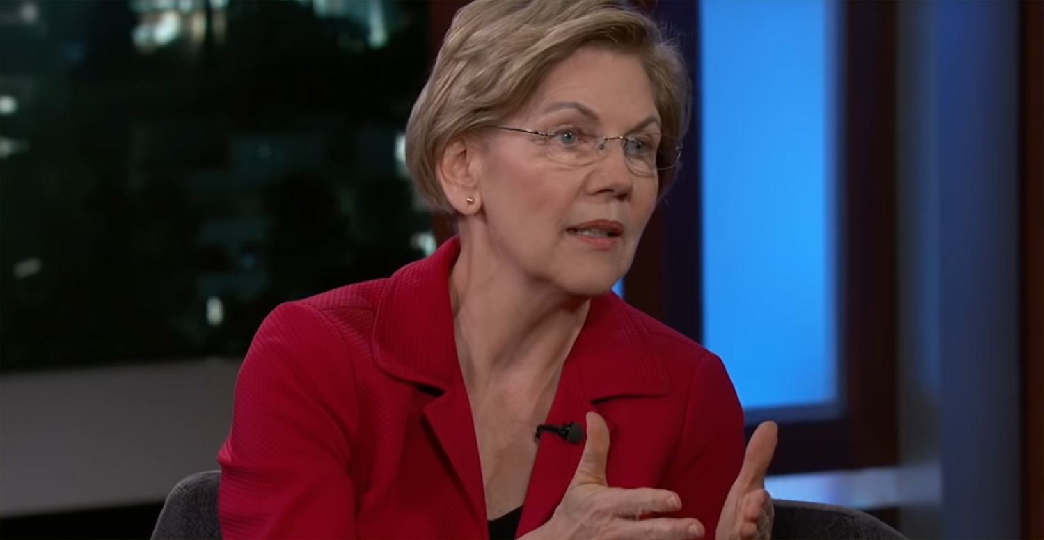 Elizabeth Warren Tears Up During ‘Kimmel’ Interview Ahead of Super ...