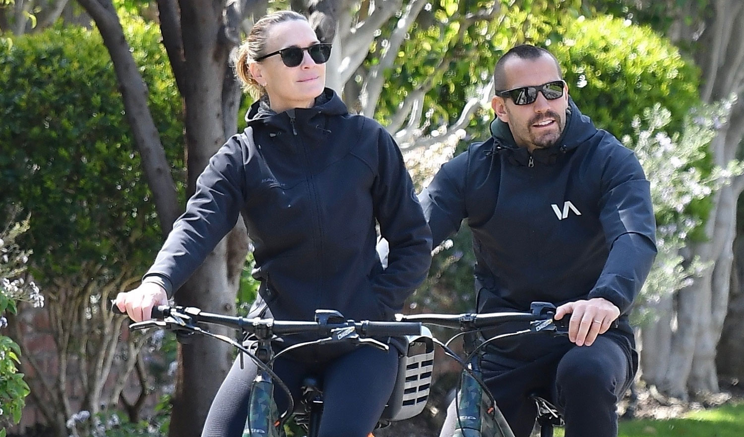 Robin Wright & Husband Clement Giraudet Go For a Bike Ride with Their ...