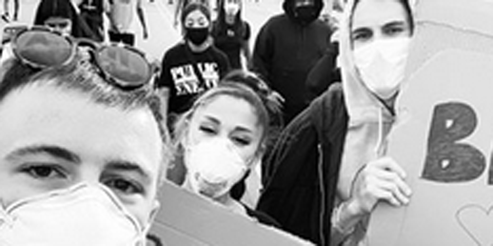 Ariana Grande Joins George Floyd Protests With Boyfriend Dalton Gomez ...