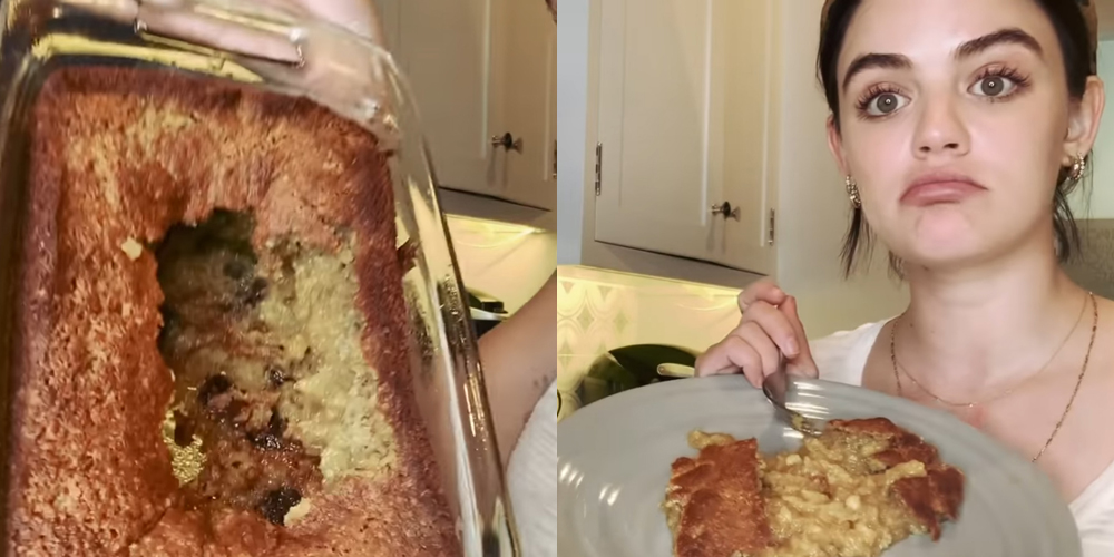 Lucy Hale Has a Massive Banana Bread Fail During Quarantine! | Lucy ...
