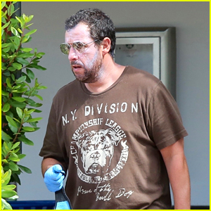 Adam Sandler Layers On Sunscreen While Wearing a Mask Out in LA | Adam ...