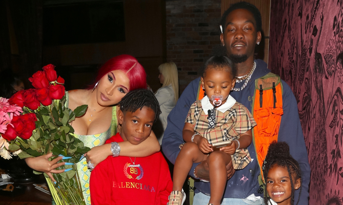 Cardi B & Offset’s Daughter Kulture Photo Bombed Their Father’s Day Pic ...