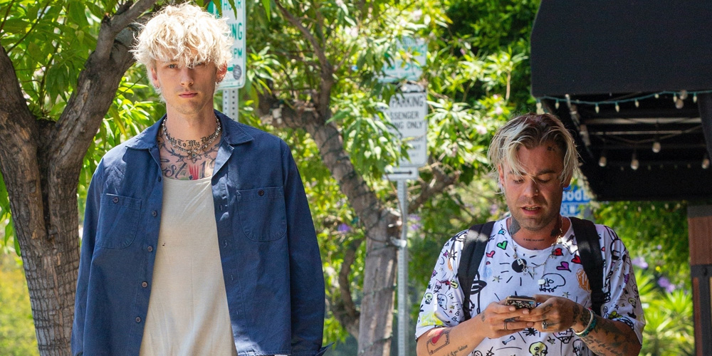 Machine Gun Kelly Jumps Off Car Door While Out With Mod Sun After Megan ...