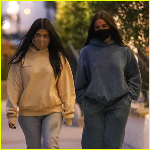 Kourtney Kardashian & Addison Rae Go to Dinner With Friends in Malibu ...