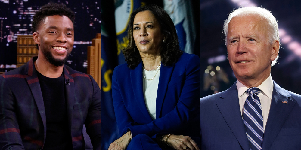 Chadwick Boseman Remembered By Democratic Nominees Joe Biden & Kamala ...