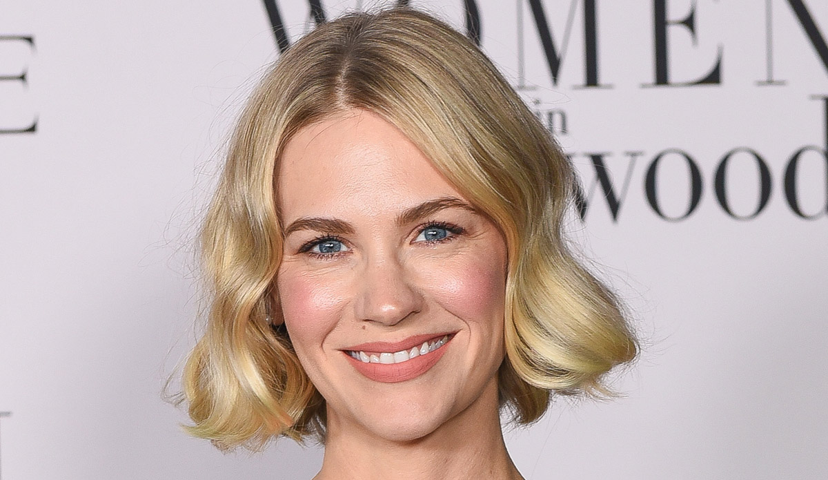 January Jones Dyes Her Hair Pink! | January Jones : Just Jared