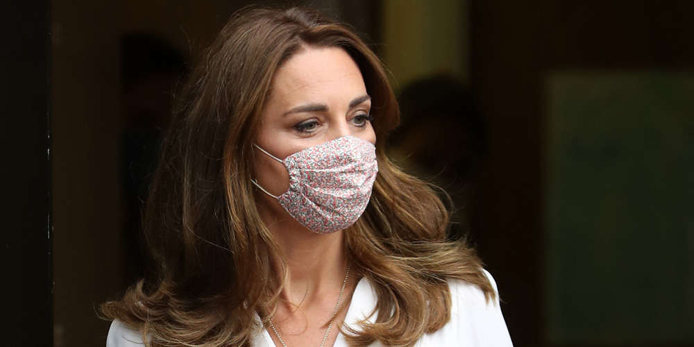 Kate Middleton Wears A Face Mask During Public Appearance To Baby Basic ...
