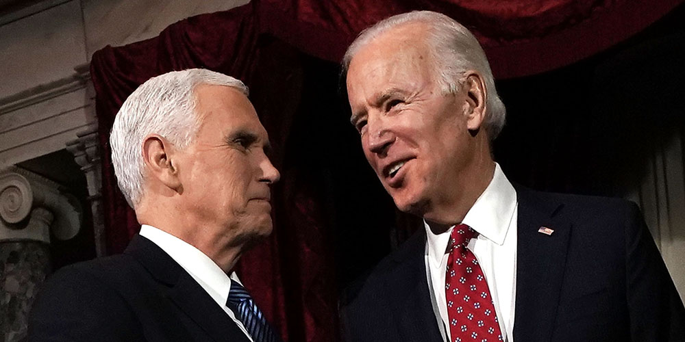 Joe Biden & Vice President Pence Unite for a Solemn Moment | Joe Biden ...