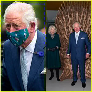 Prince Charles Wears a Mask, Poses In Front of ‘Game of Thrones’ Wrap ...