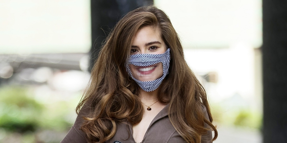 Rachel Shenton Wears a Lip Reading Face Mask for TV Appearance ...