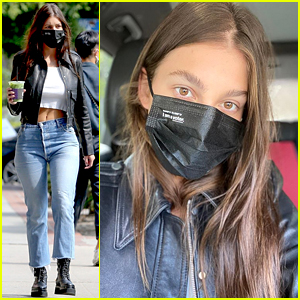 Camila Morrone Wears Her I Am a Voter Mask, Reveals Who She Voted For ...