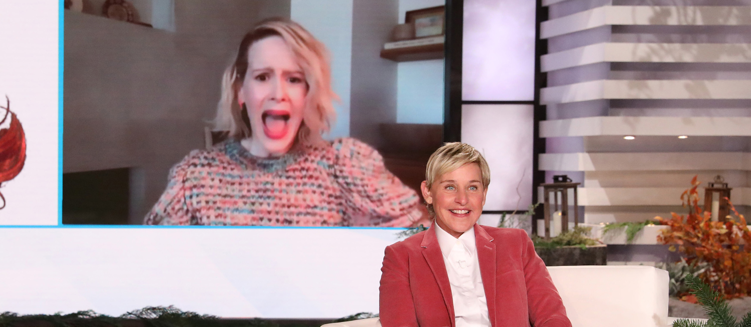 Ellen DeGeneres Manages to Scare Sarah Paulson During Her Virtual ...