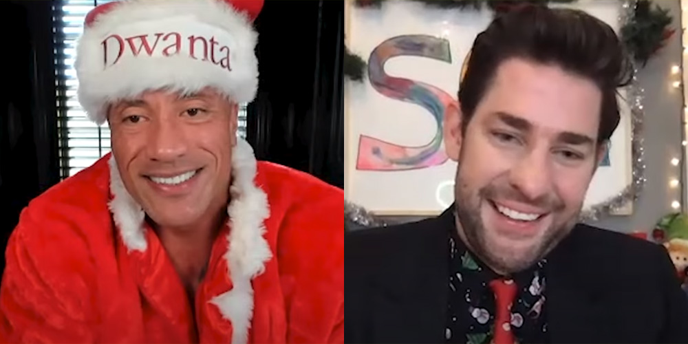 Dwayne Johnson Plays Santa To Deserving Dad During John Krasinski’s ...