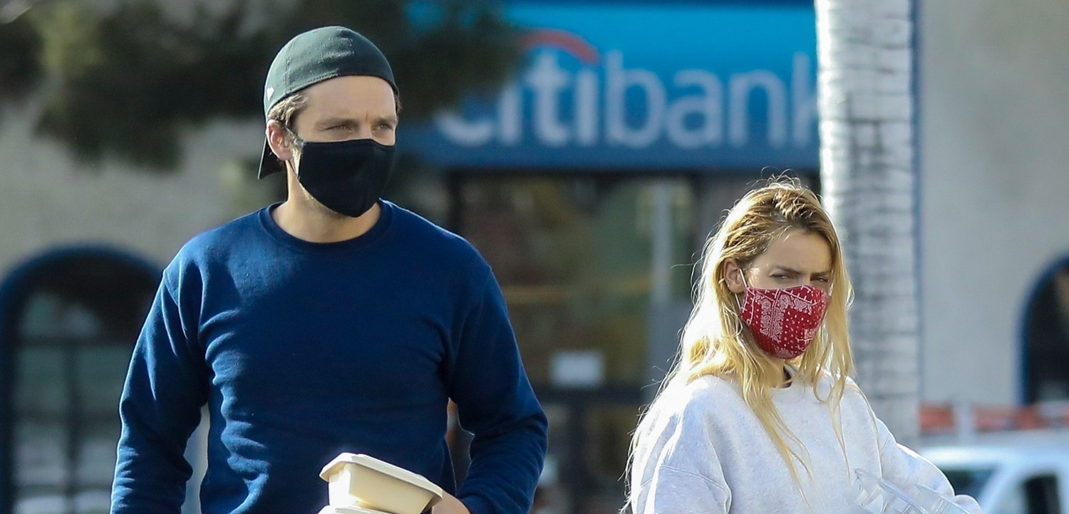 Sebastian Stan & Girlfriend Alejandra Onieva Mask Up While Picking Up ...