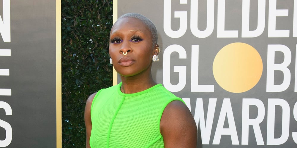 Cynthia Erivo Lights Up Golden Globes 2021 in Lime Green! | 2021 Golden ...