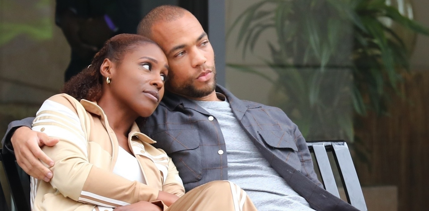 Issa Rae Cozies Up to Kendrick Sampson While Filming Fifth & Final ...