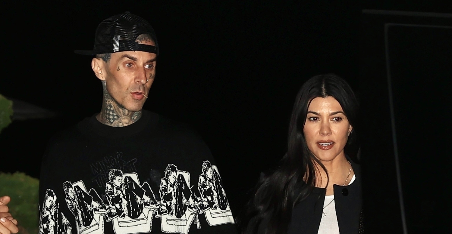 Kourtney Kardashian & Travis Barker Hold Hands on Date Night ...