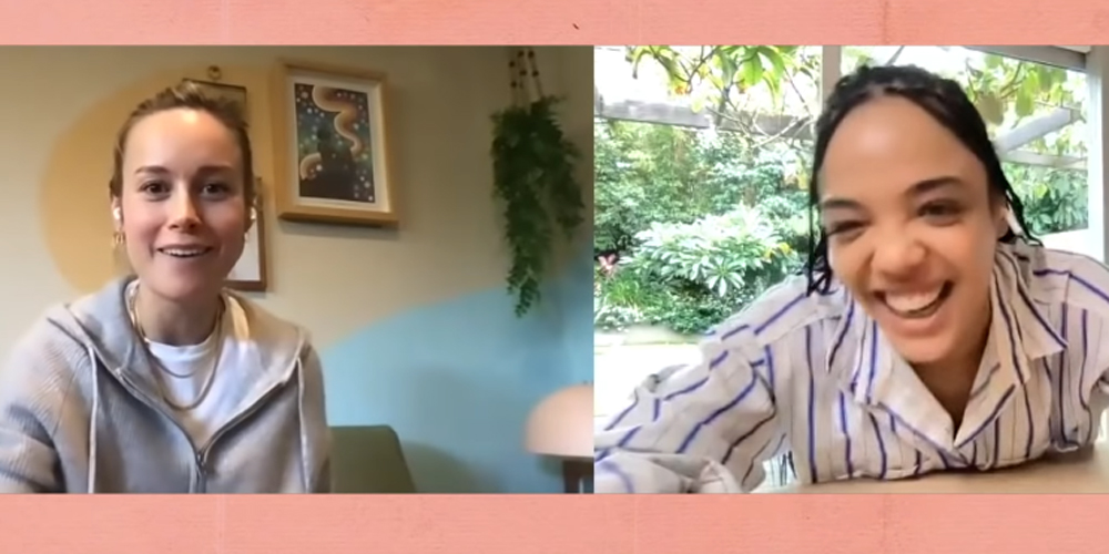 Brie Larson Teaches Tessa Thompson How to Play Fortnite – Watch! | Brie ...