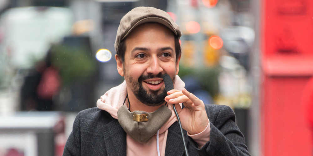 Lin-Manuel Miranda Helps Open COVID-19 Vaccination Center on Broadway ...
