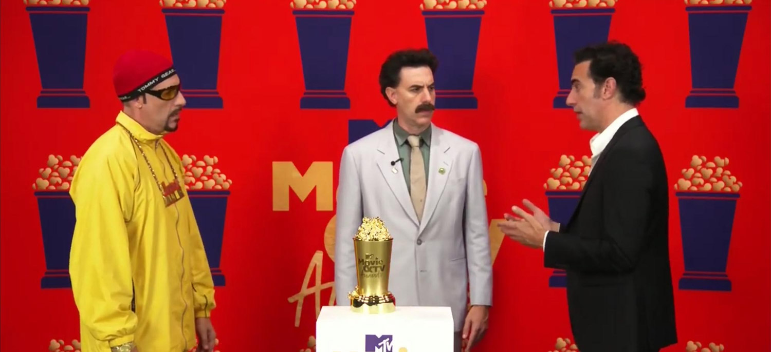 Sacha Baron Cohen Reprises Borat, Ali G, & Bruno While Accepting ...