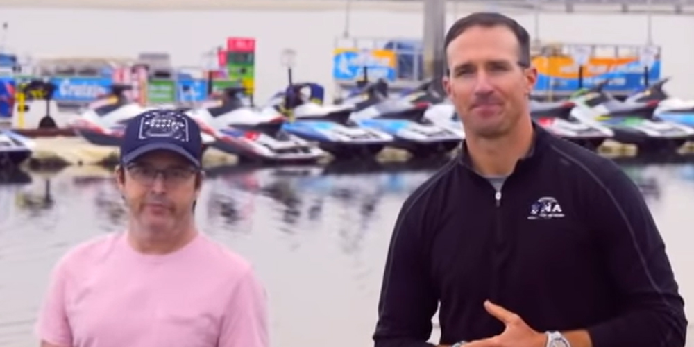 Drew Brees Teaches ‘Average Andy’ How to eFoil in Hilarious ‘Ellen ...