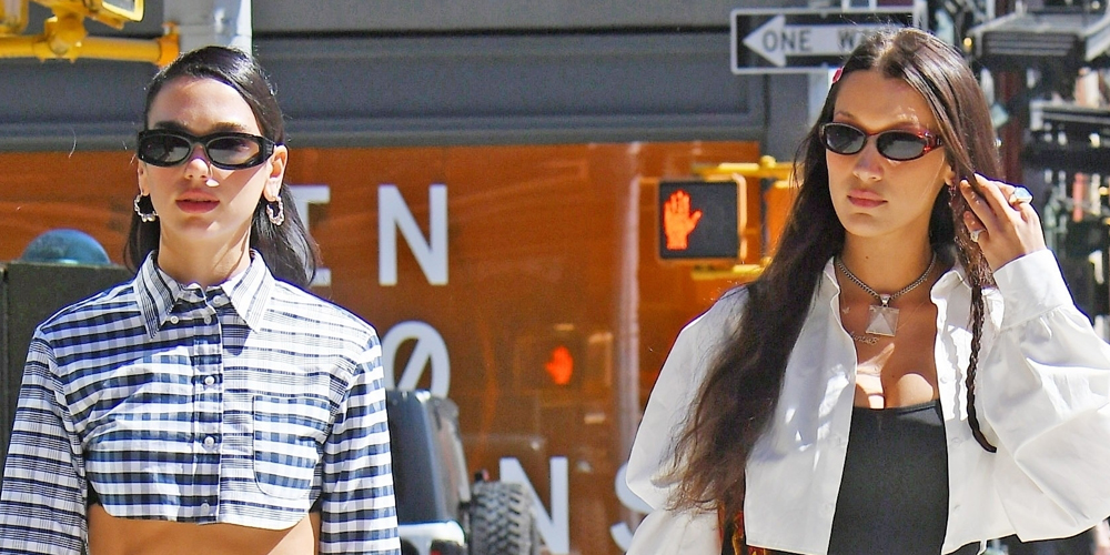Dua Lipa & Bella Hadid Meet Up at Gigi Hadid’s Apartment to Celebrate ...