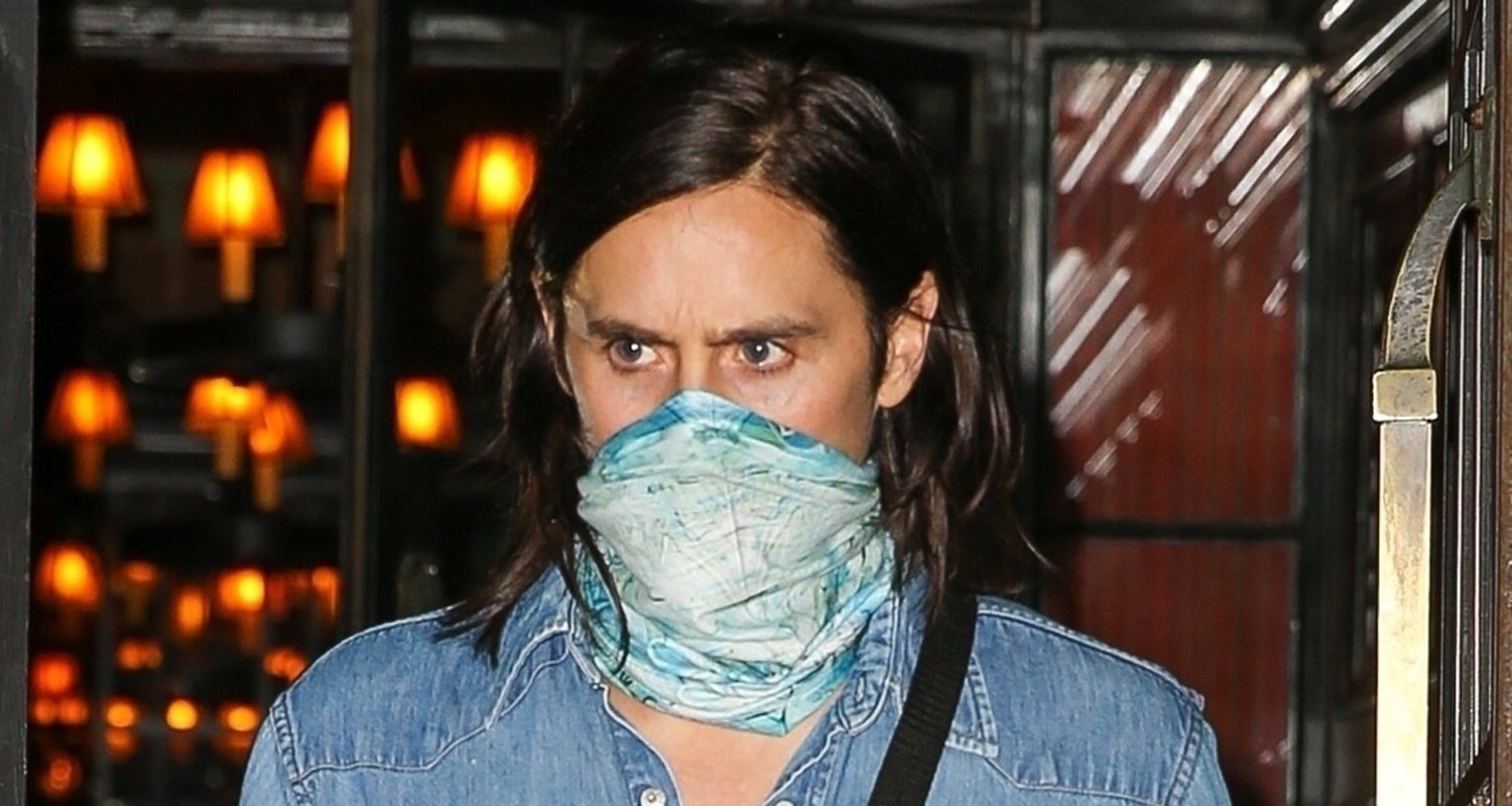 Jared Leto Wraps Bandana Around His Face While Out to Dinner in NYC ...