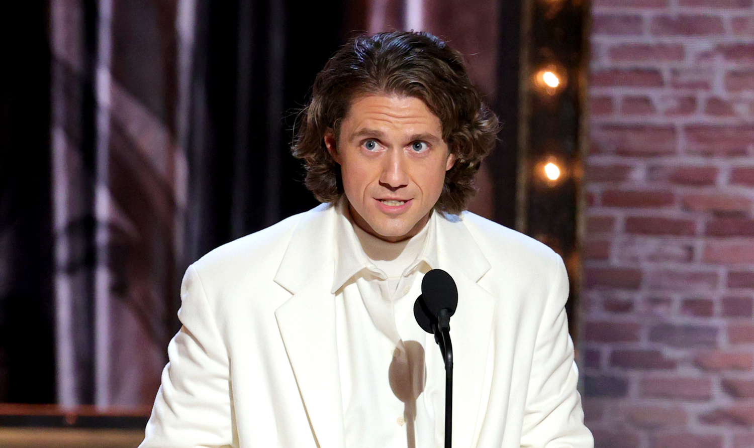 Aaron Tveit Officially Wins Tony Award After Being Sole Nominee, Tears ...