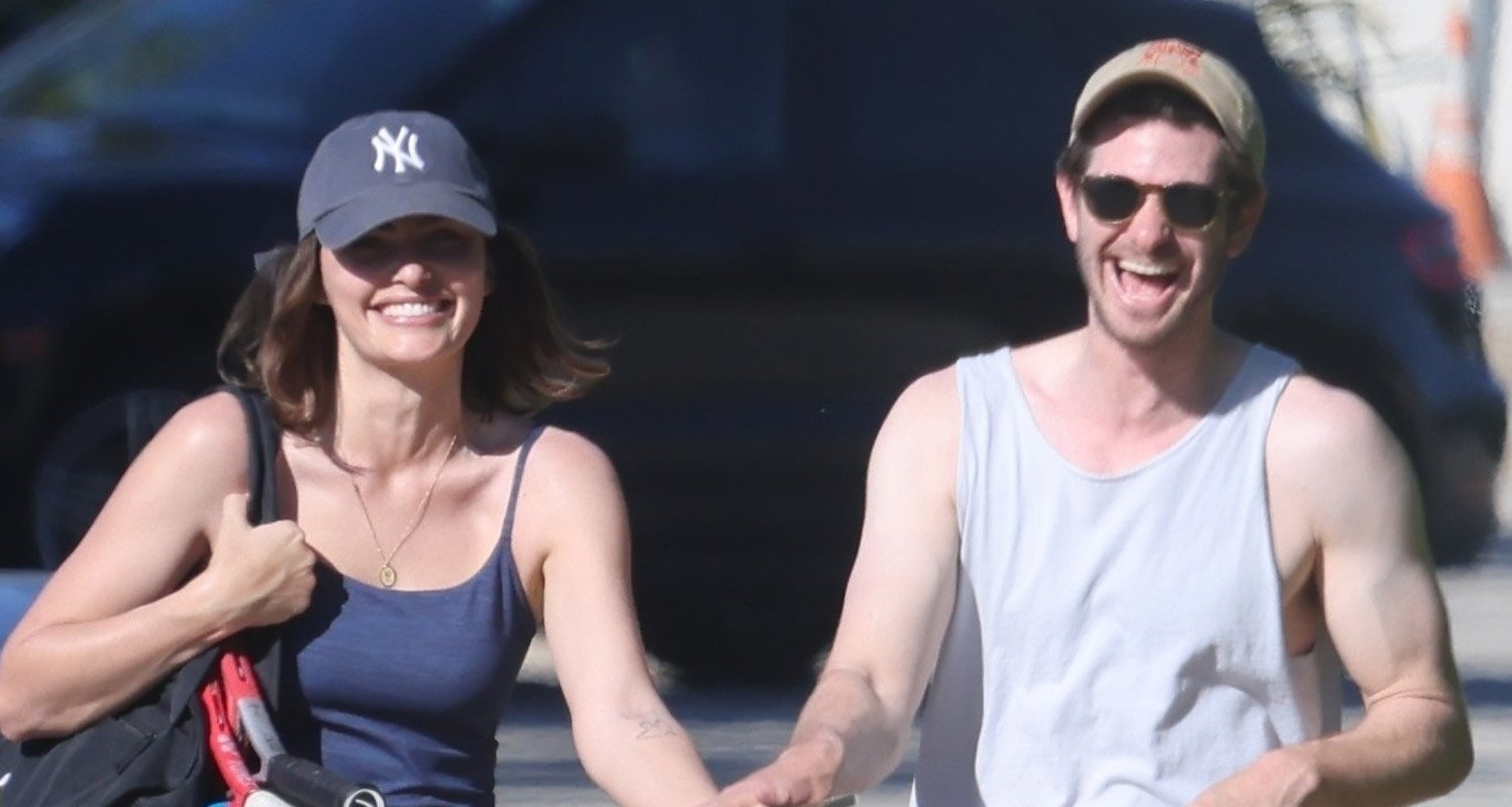 Andrew Garfield & Girlfriend Alyssa Miller Share a Laugh & Hold Hands ...