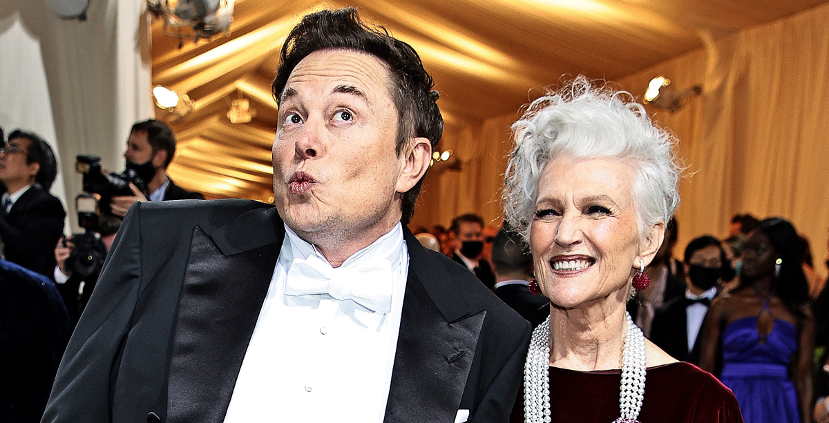 Elon Musk Has Fun with His Mom on the Met Gala 2022 Red Carpet | 2022 ...